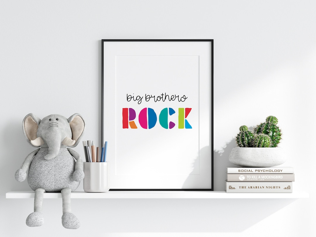 Big Brother Print for Kids, Kids Prints, Kids Poster, Playroom, Kids ...