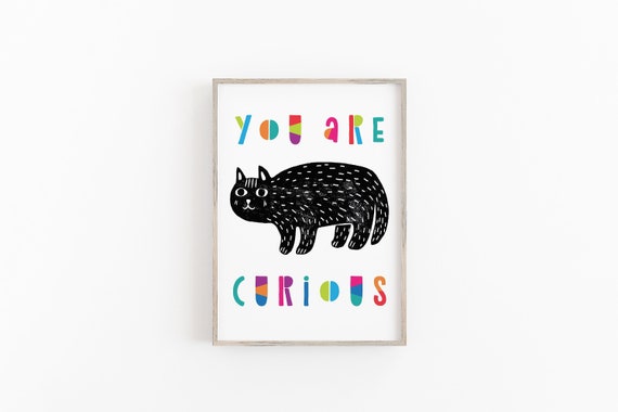 Cat Kids Print Positive Affirmations Cute Cat Print Kids - Etsy