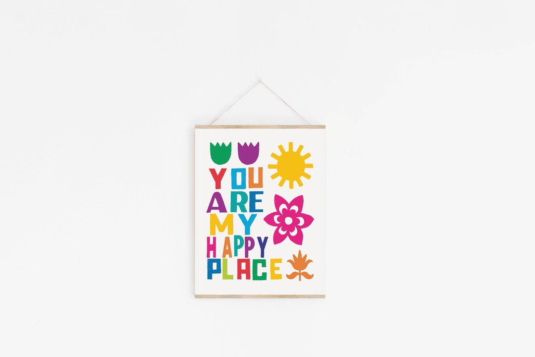Printable Positive Affirmations Poster, Happy Print for Kids ...