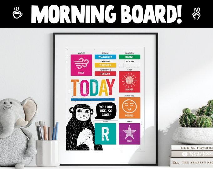 Editable Morning Board - Circle Time Cards - Toddler Routine Chart ...