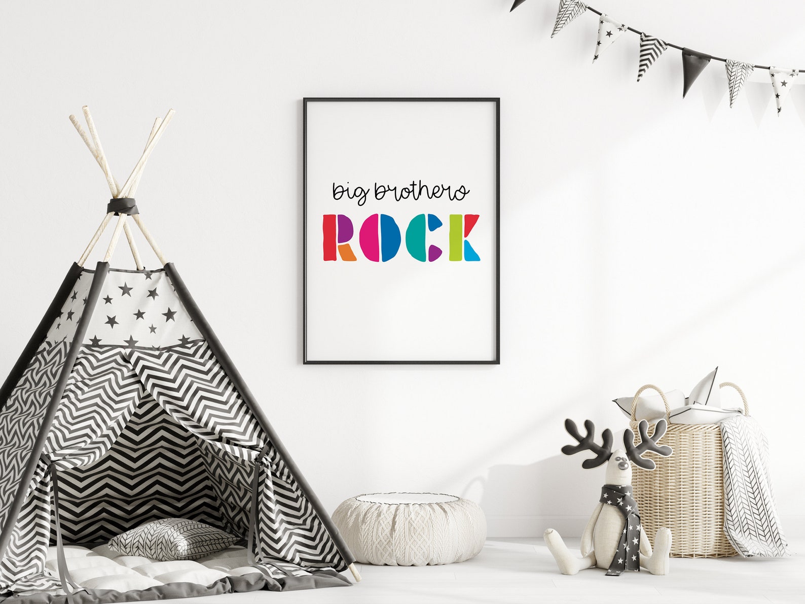 Big Brother Print for Kids, Kids Prints, Kids Poster, Playroom, Kids ...