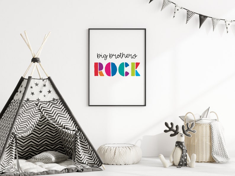 Big Brother Print for Kids, Kids Prints, Kids Poster, Playroom, Kids ...