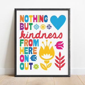 Positive Print for Kids Poster for Kids Therapy Poster Positive ...