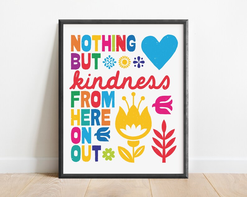 Positive Print for Kids Poster for Kids Therapy Poster Positive ...