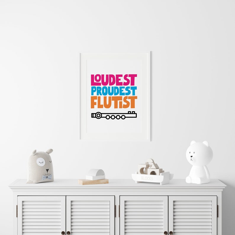 Printable Kids Prints, Flute Print, Kids Poster, Flute Poster ...