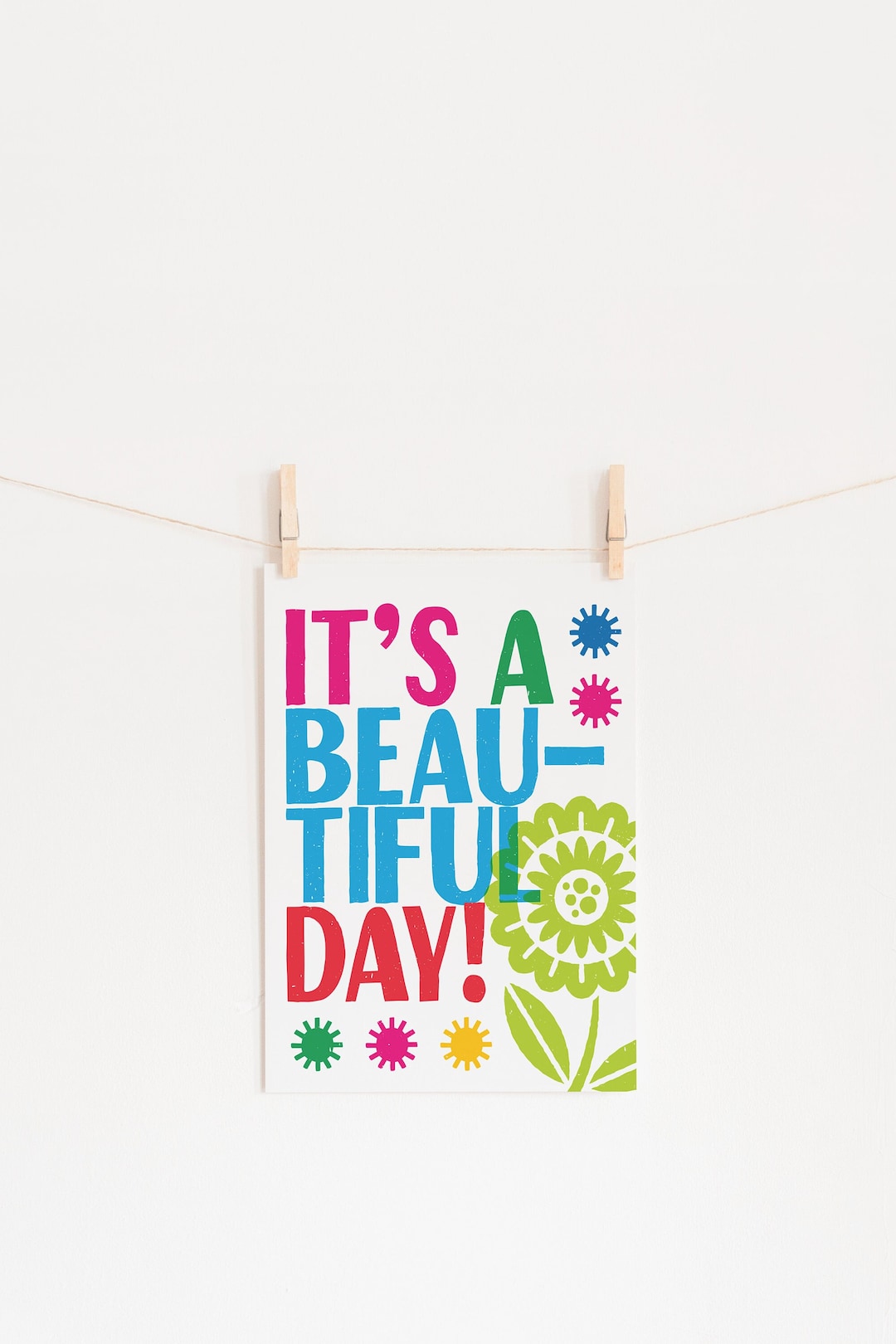 Positive Affirmations Poster Motivational Print for Kids Inspirational ...