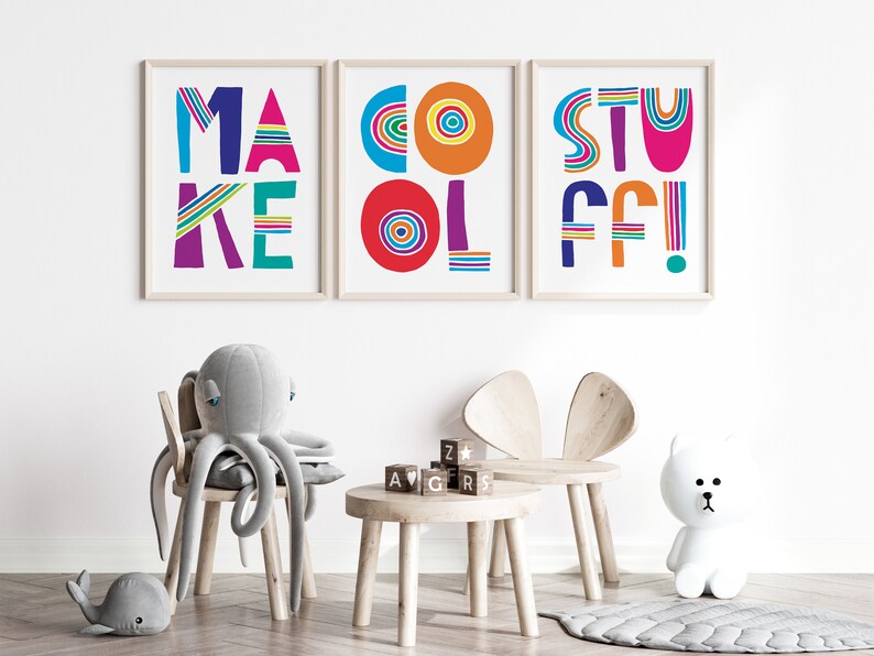 Printable Kids Print, Colorful Art Print, Cute Kids Prints, Art Poster ...