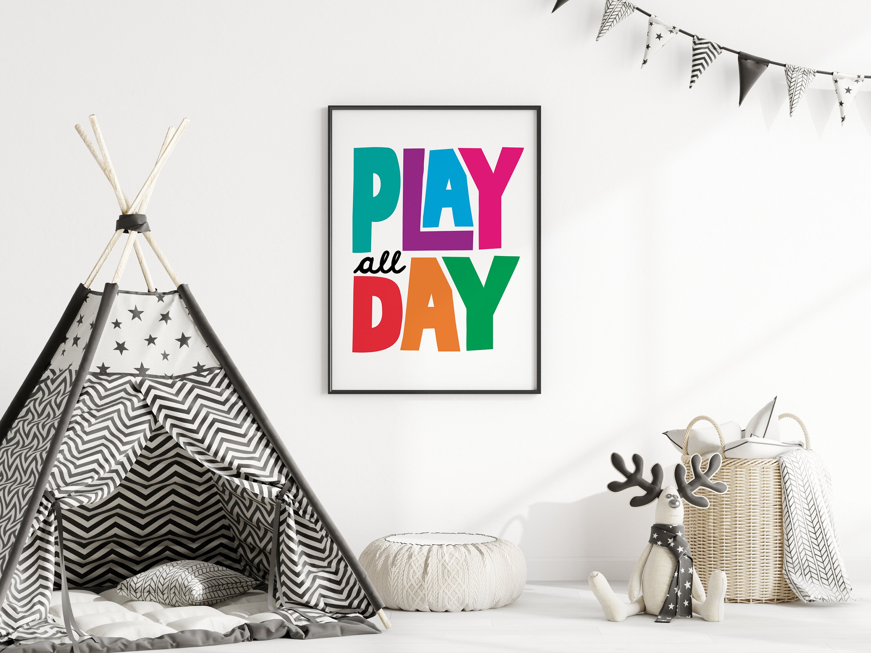 Playroom Poster Printable Kids Print Kids Poster Printable - Etsy