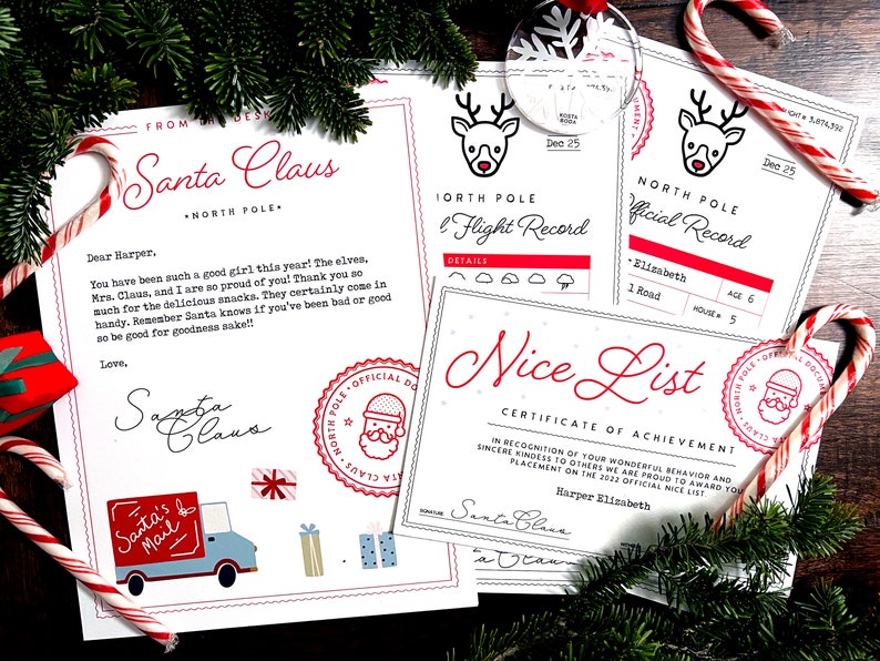 Editable Letter From Santa, Personalized Letter From Santa, Printable ...