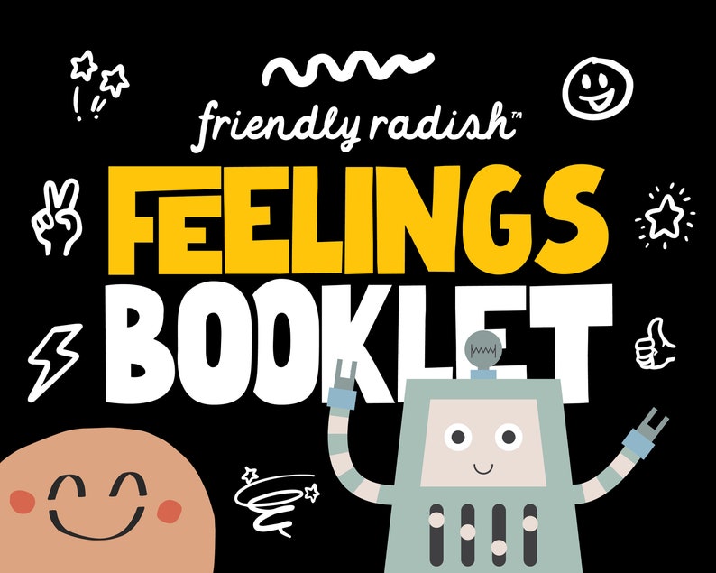 Feelings Chart for Kids Coping Skills Feelings Journal for - Etsy