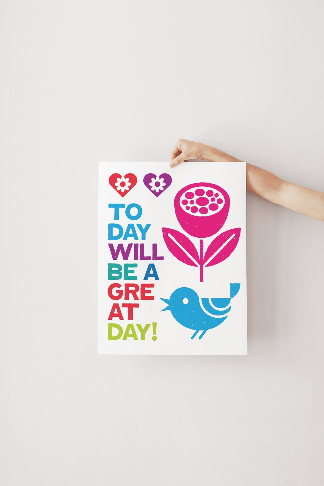 Printable Positive Affirmations Poster Happy Print for Kids ...