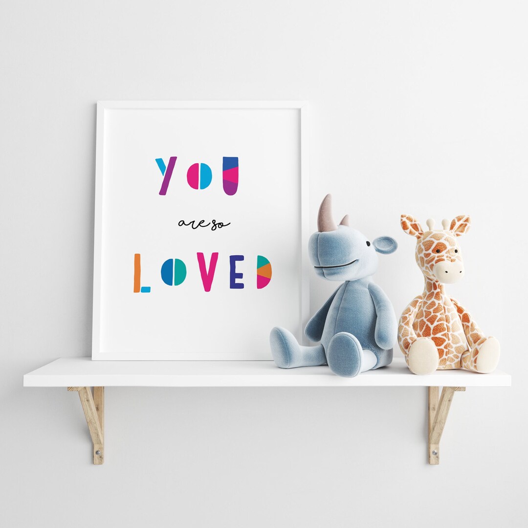 Love Poster, Kids Room Printable Art, Love Art, Playroom Art, Kids Room ...