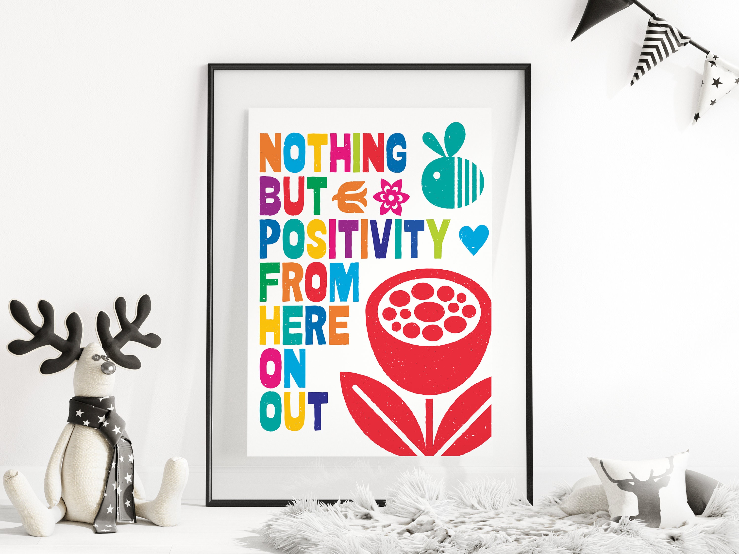 Printable Positive Affirmations Poster Motivational Print for Kids ...