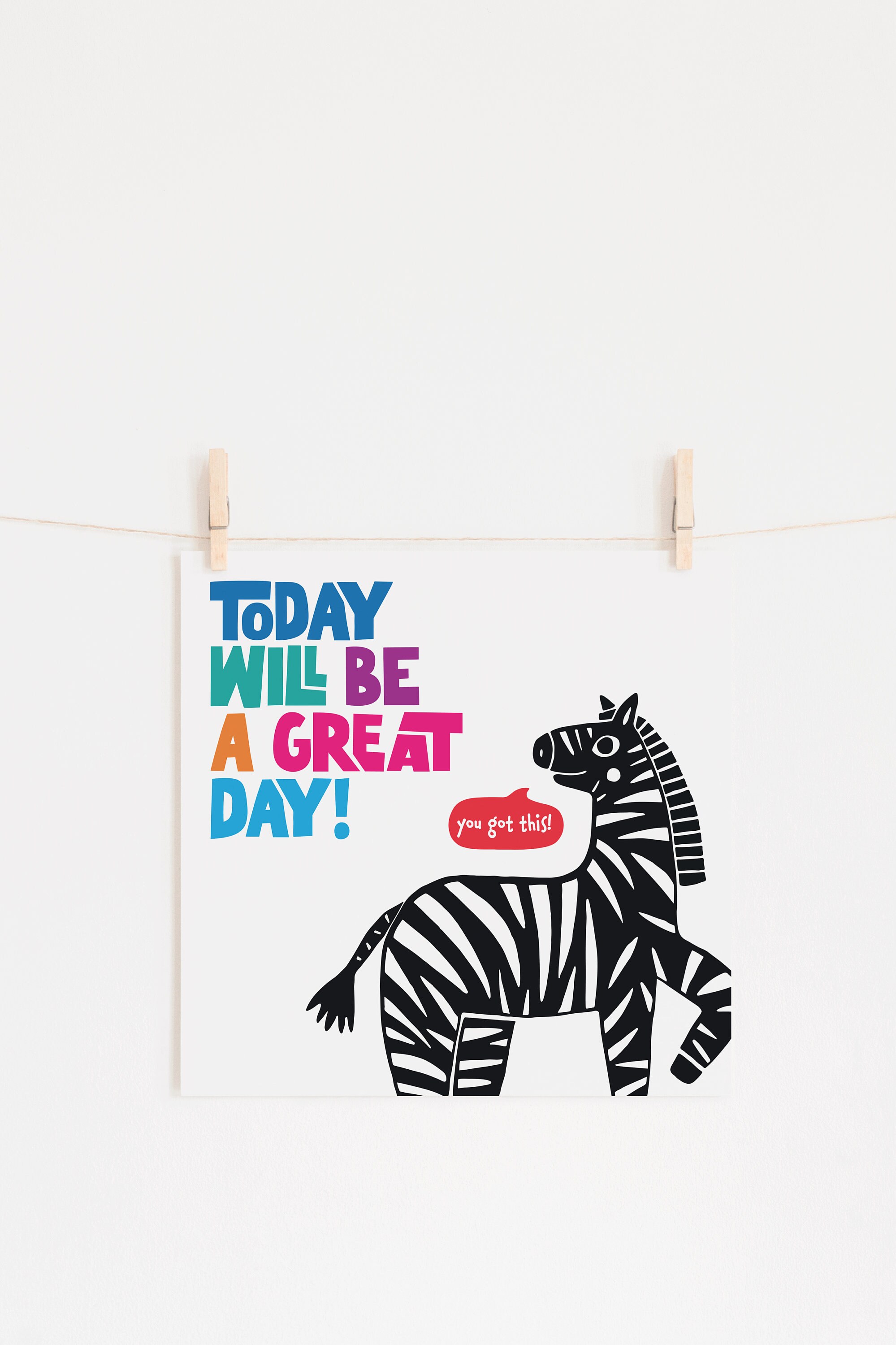 Printable Zebra Print Cute Kids Print Printable Kids Poster - Etsy