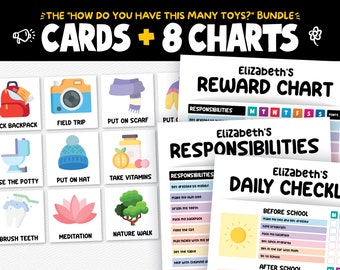 Daily Routine for Kids Toddler Routine Chart Editable Visual Schedule ...