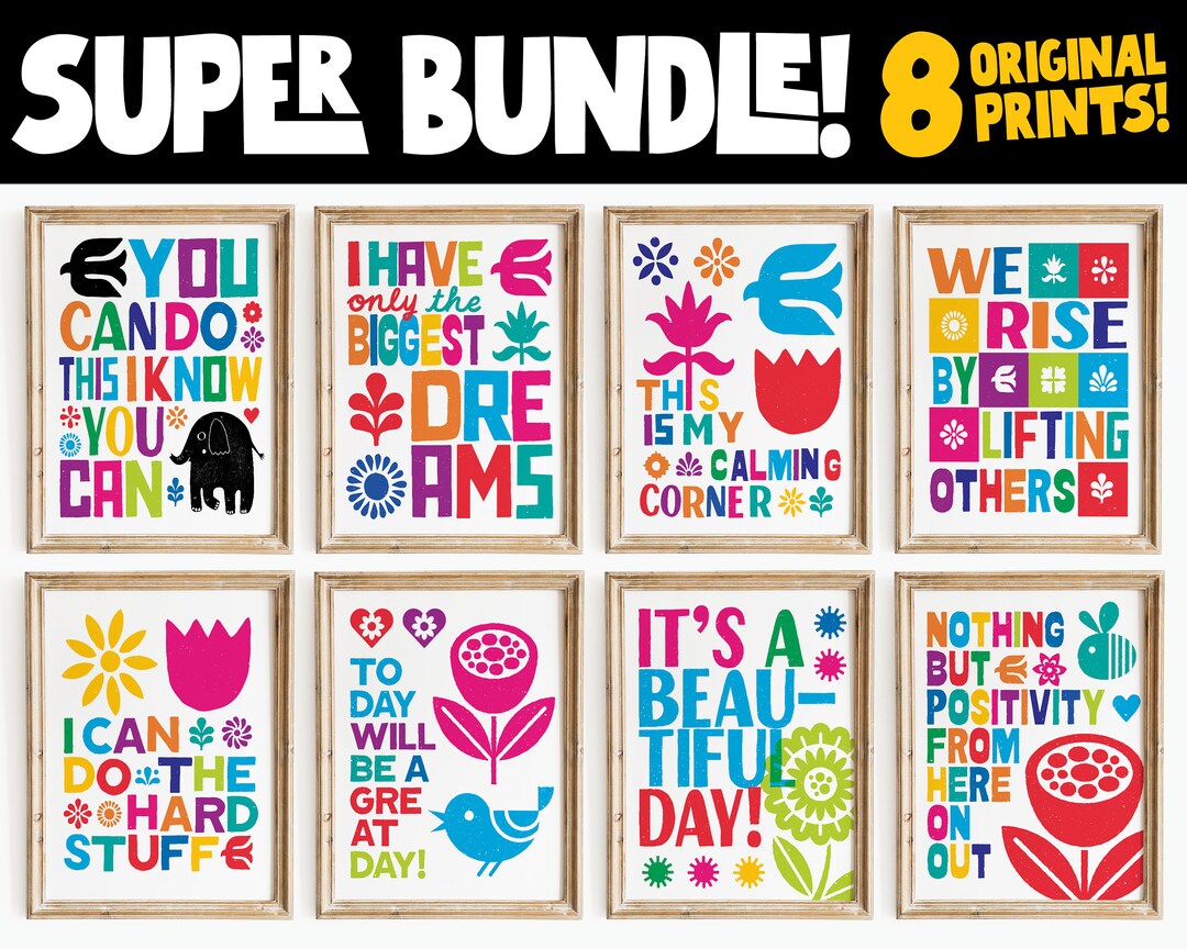 Printable Wall Art for Kids, Positive Affirmations, Kids Poster, Poster ...