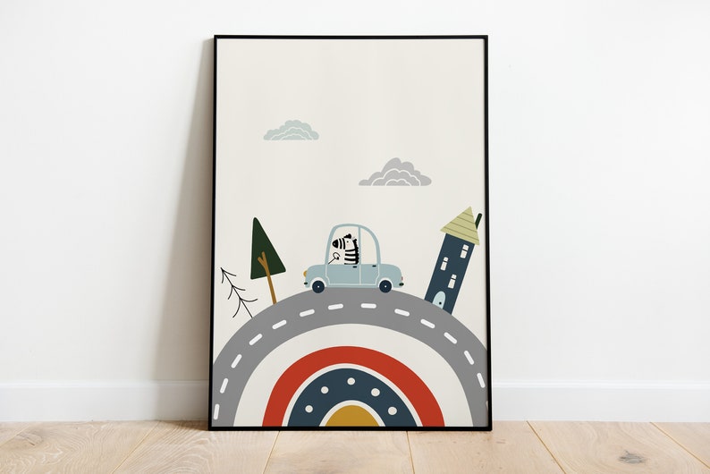 Car Prints, Set of 8, Travel Print, Printable Wall Art, Nursery, Boys ...