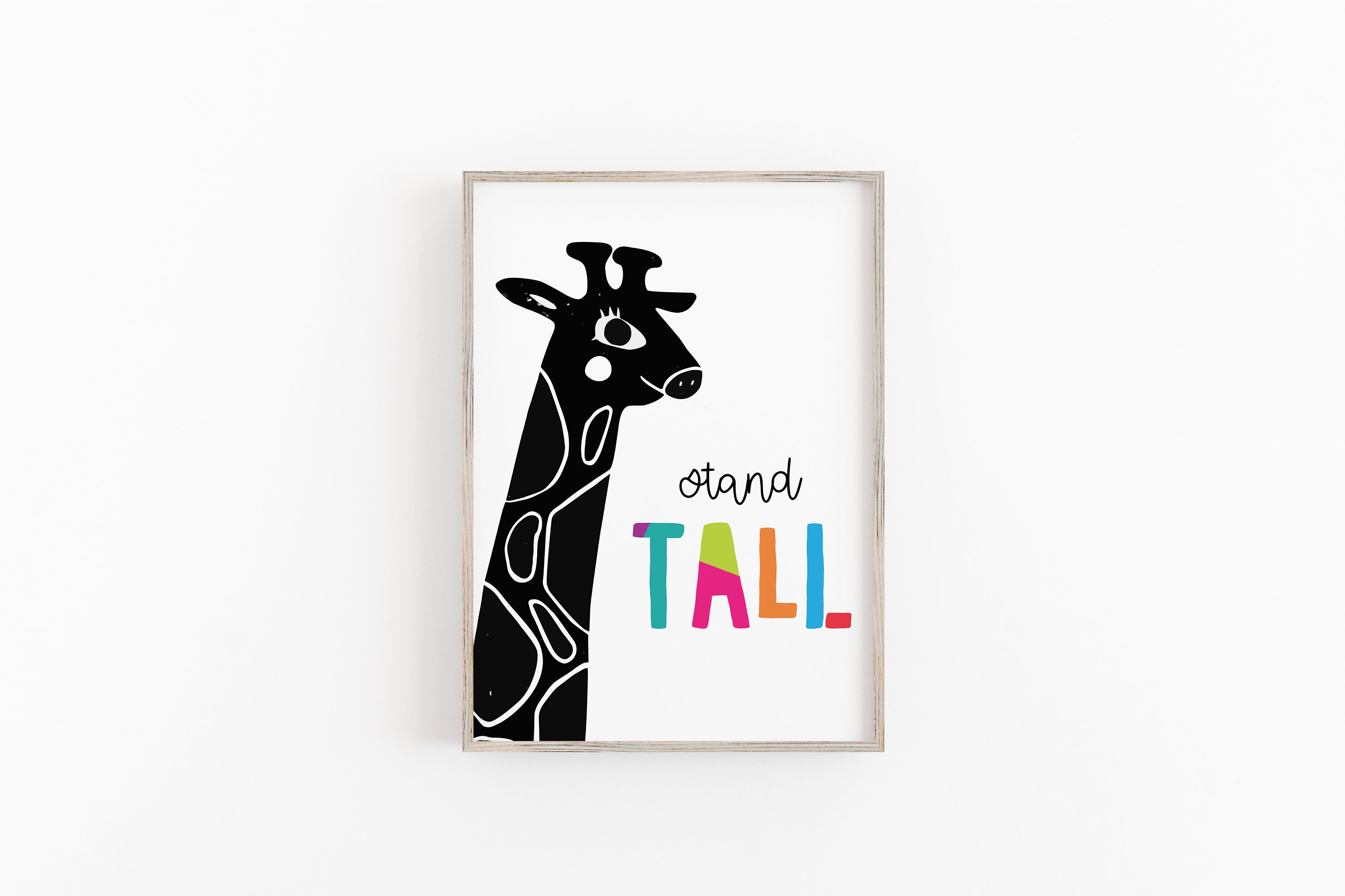 Printable Giraffe Print Cute Kids Print Printable Kids - Etsy