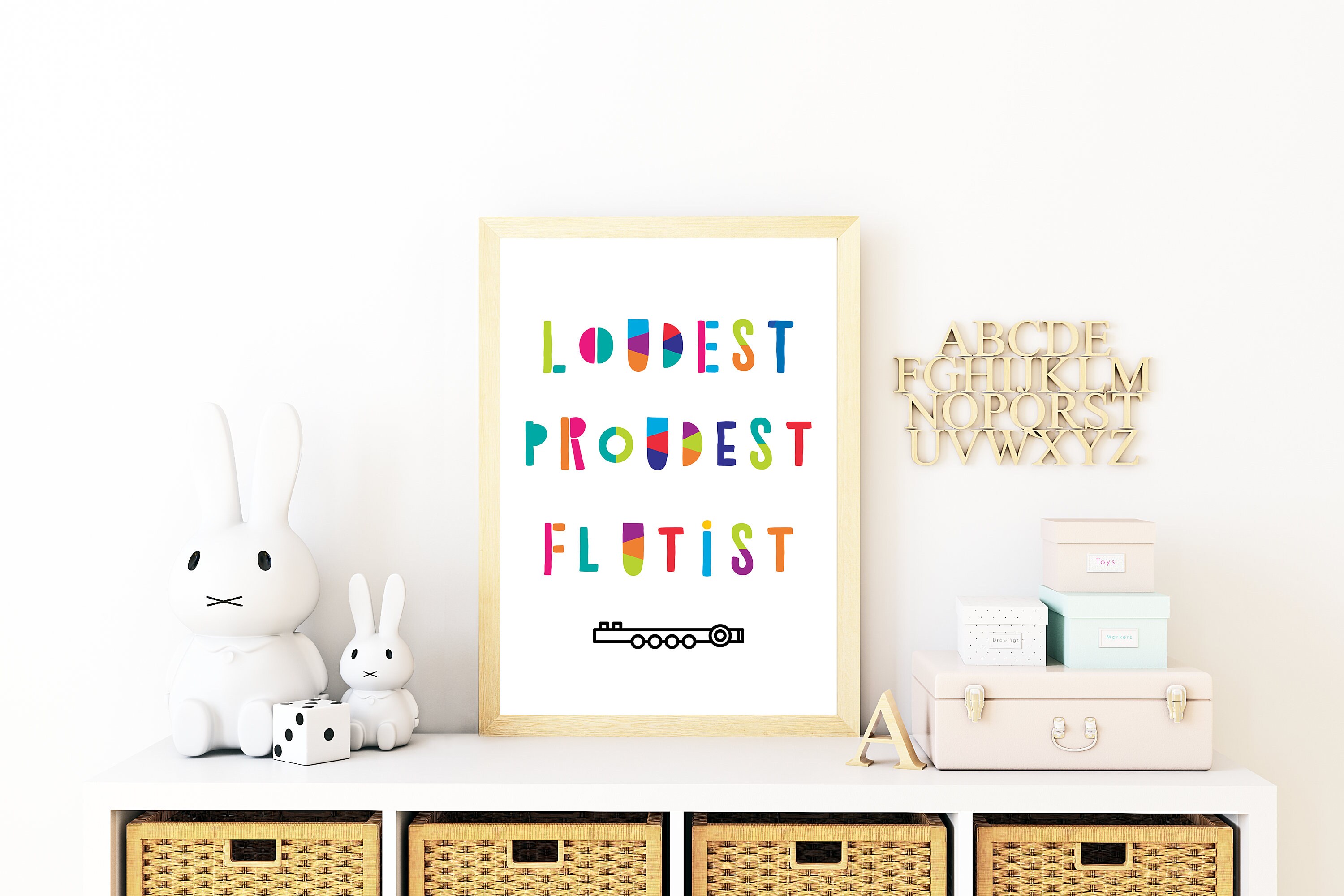 Flute Print, Printable Kids Prints, Kids Poster, Flute Poster ...