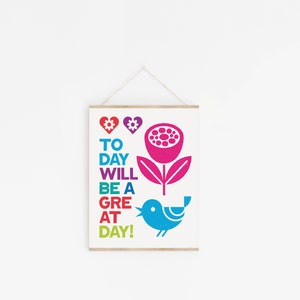 Printable Positive Affirmations Poster Happy Print for Kids ...