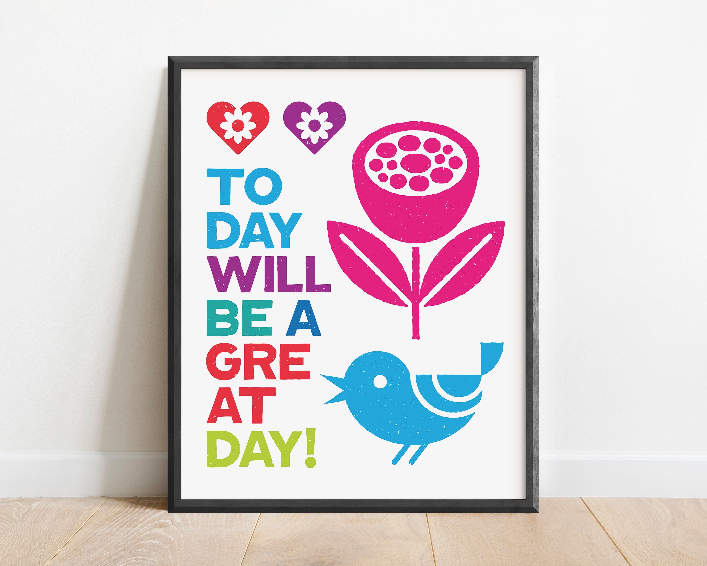 Printable Positive Affirmations Poster Happy Print for Kids ...