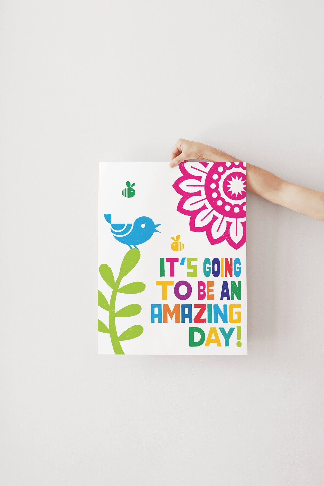 Printable Positive Affirmations Poster Happy Print for Kids ...