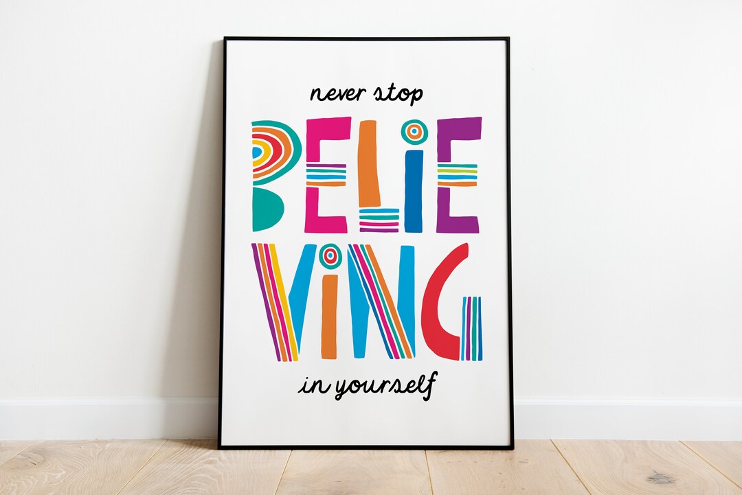 Positive Affirmations, Kids Prints, Kids Poster, Motivational Poster ...
