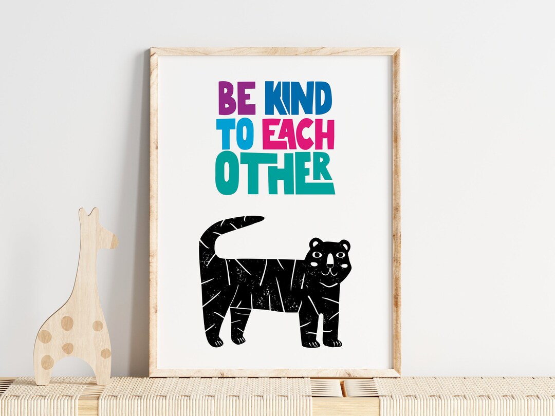 Tiger Kids Print, Positive Affirmations, Kids Prints, Tiger Poster ...