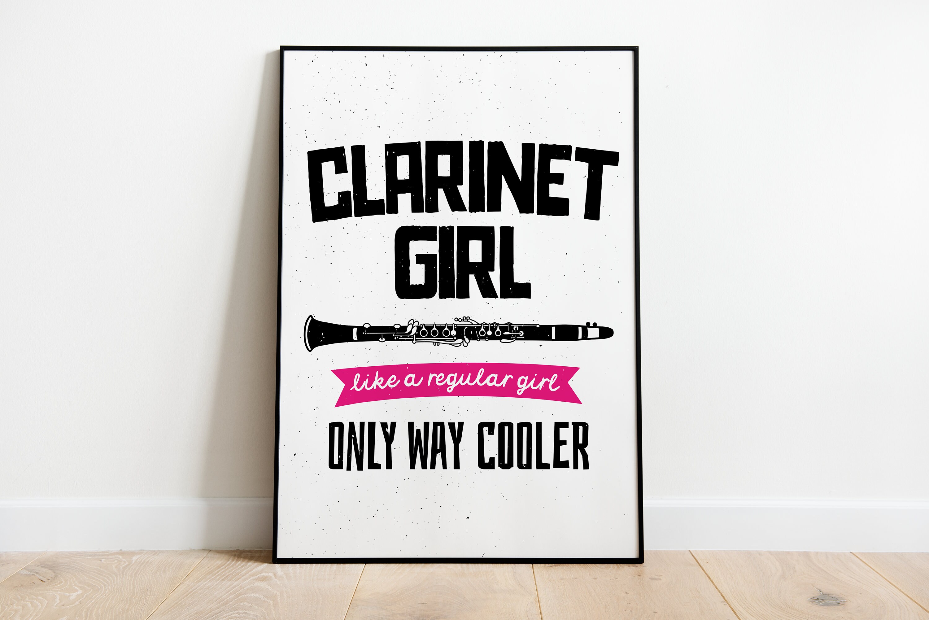 Printable Clarinet Poster, Clarinet Print for Girls, Printable Kids ...