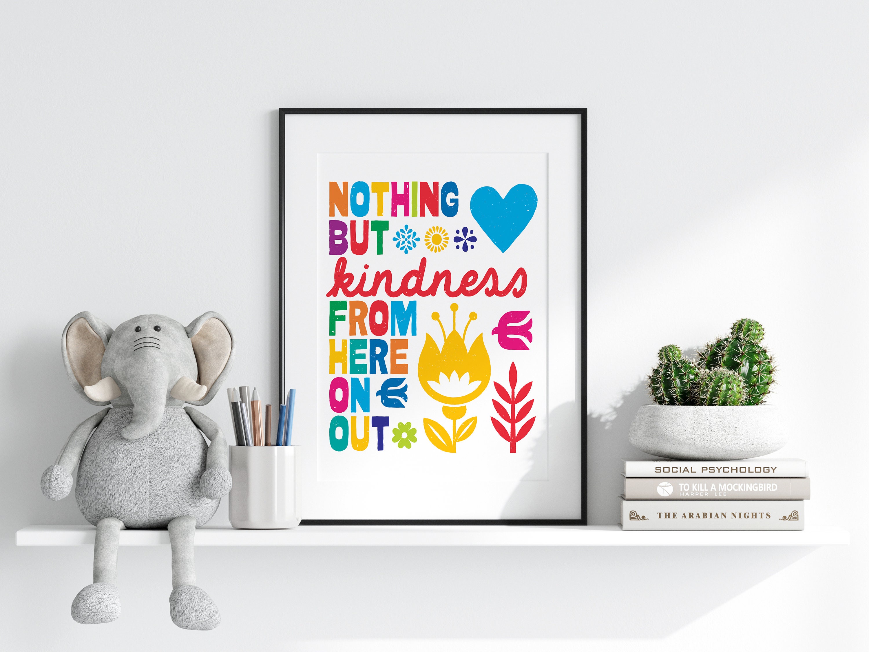 Positive Print for Kids Poster for Kids Therapy Poster Positive ...