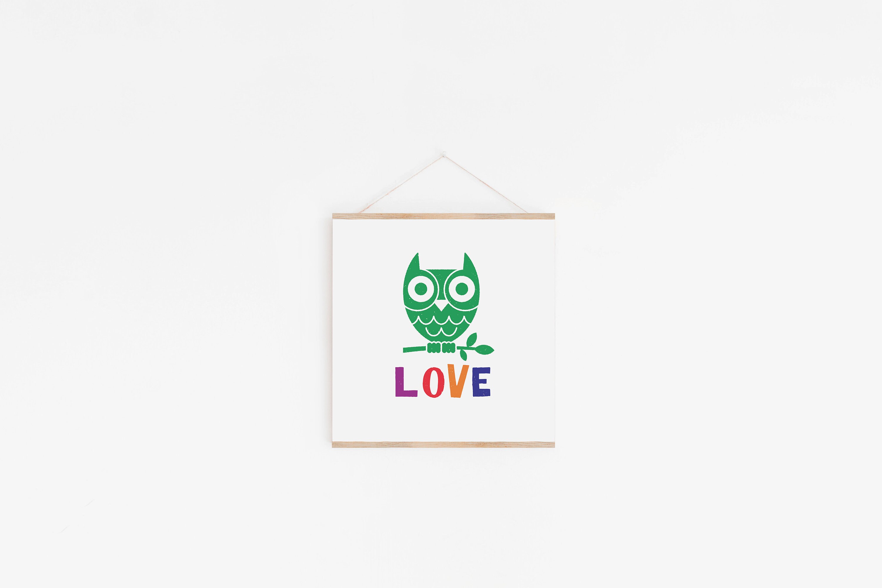 Printable Love Poster Owl Print for Kids Inspirational Print for Kids ...