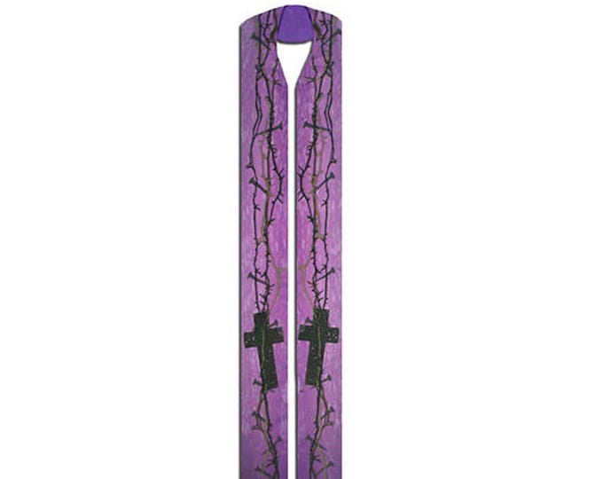 Clergy Stole Purple Clergy Stole Lent Clergy Stole Thorn - Etsy