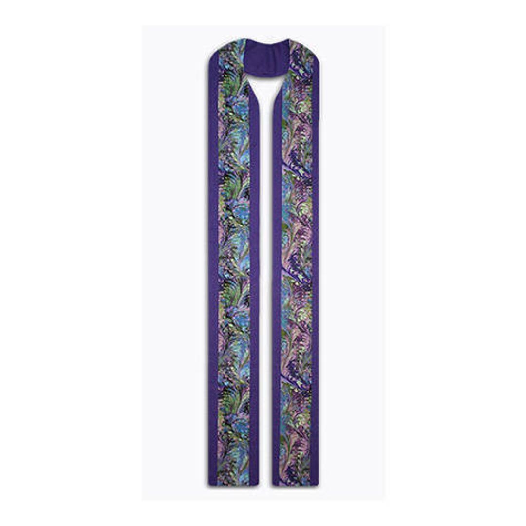 Clergy Stole, Personalized, Purple Clergy Stole, Lent Clergy Stole ...