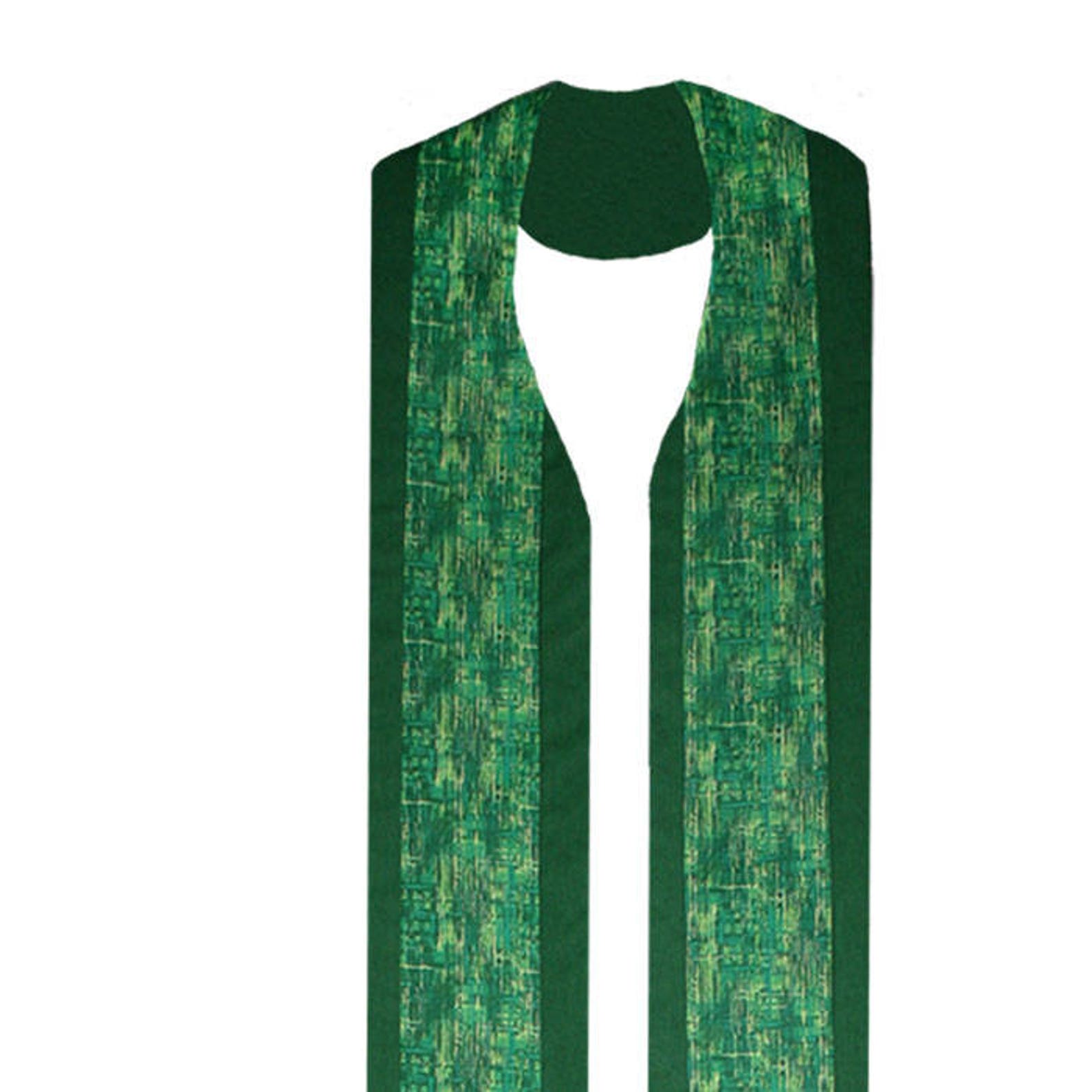Clergy Stole, Green Clergy Stole, Bethany Garden Clergy Stole, Ordinary ...
