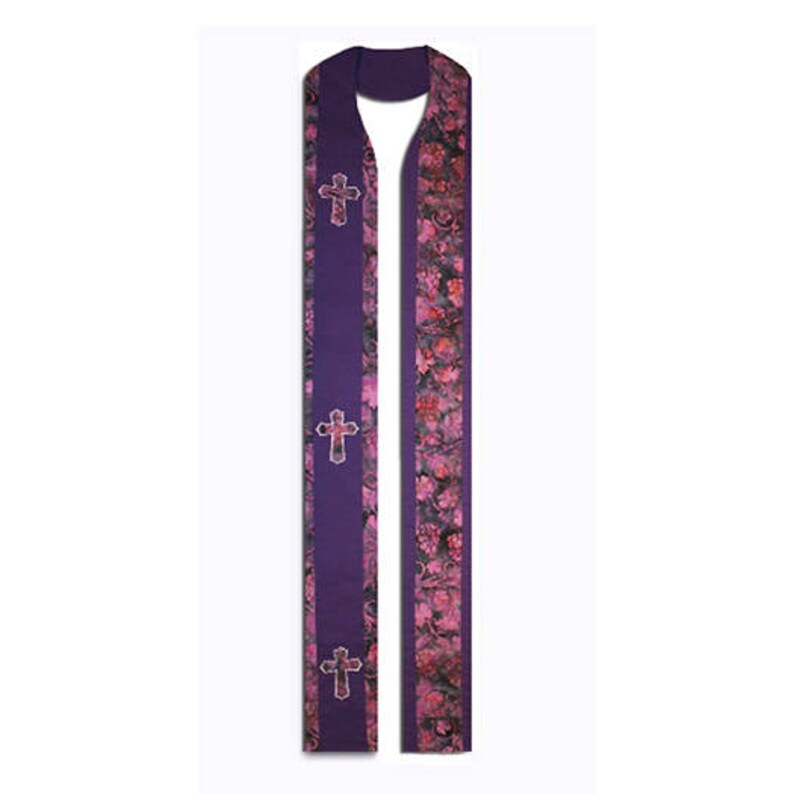 Clergy Stole Purple Vineyard Clergy Stole Purple Clergy - Etsy