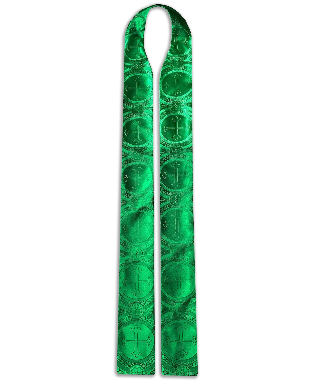 Clergy Stole, Green Clergy Stole, Ordinary Time Clergy Stole, Green ...