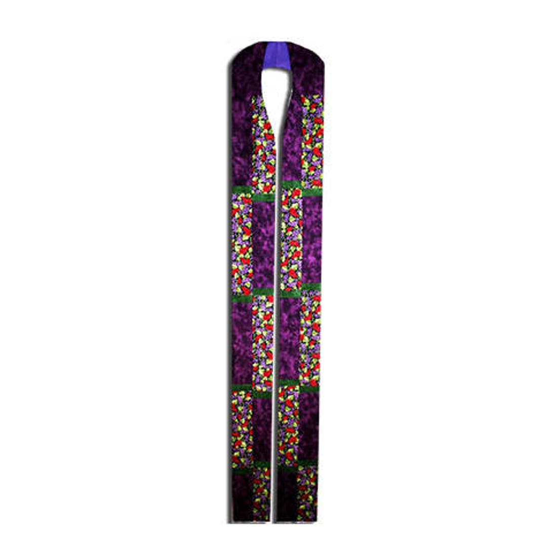 Clergy Stole, Personalized, Purple Clergy Stole, Lent Clergy Stole ...