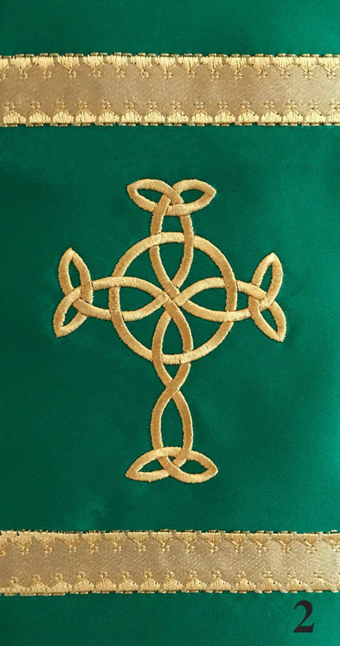 Clergy Stole, Personalized, Canterbury Cross Stole, Celtic Cross Clergy ...