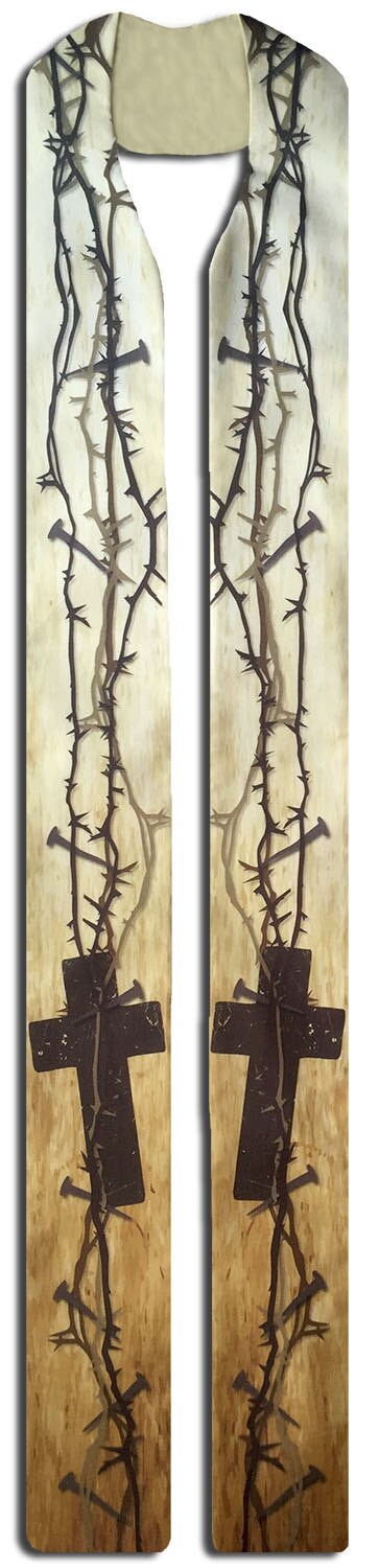 Clergy Stole, Sack Cloth Clergy Stole, Holy Week Clergy Stole, Lent ...