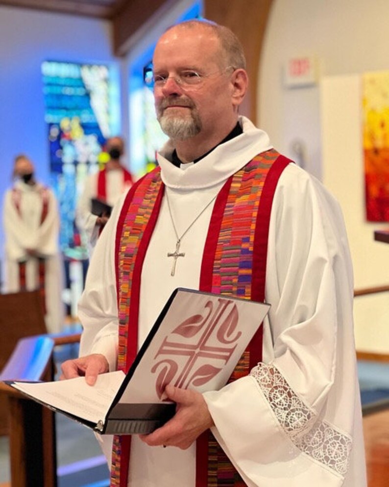 Clergy Stole, Red Clergy Stole, the Jordan River Clergy Stole ...