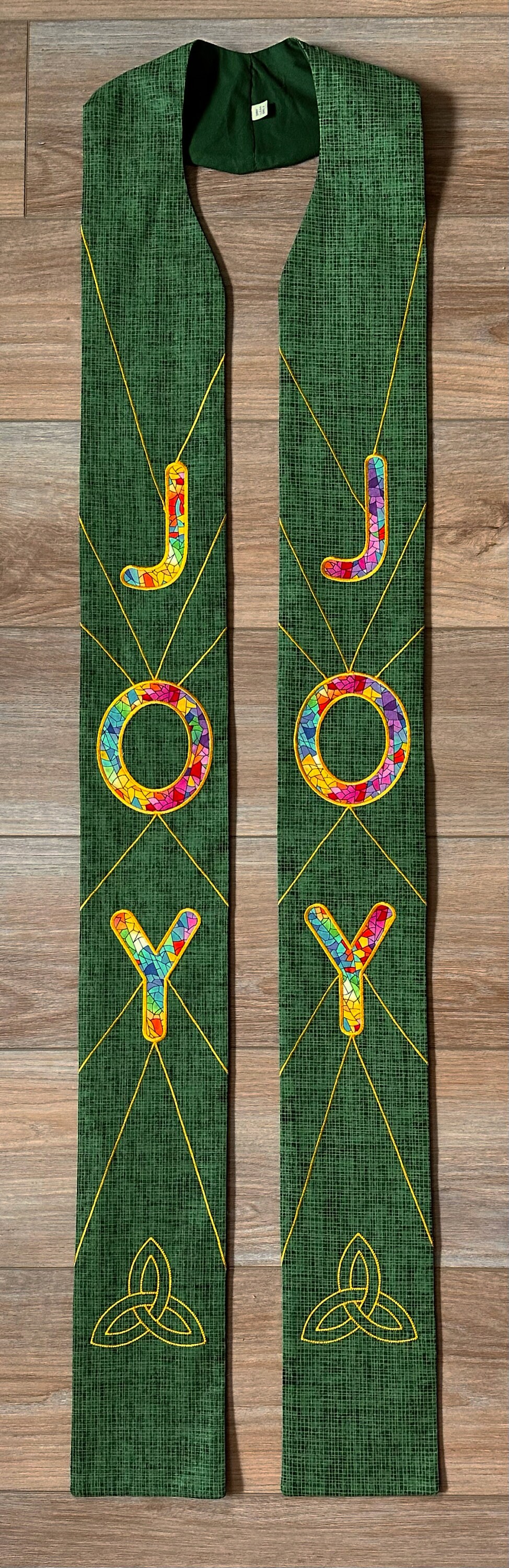 Clergy Stole, Ordinary Time Clergy Stole, Green Clergy Stole, JOY ...