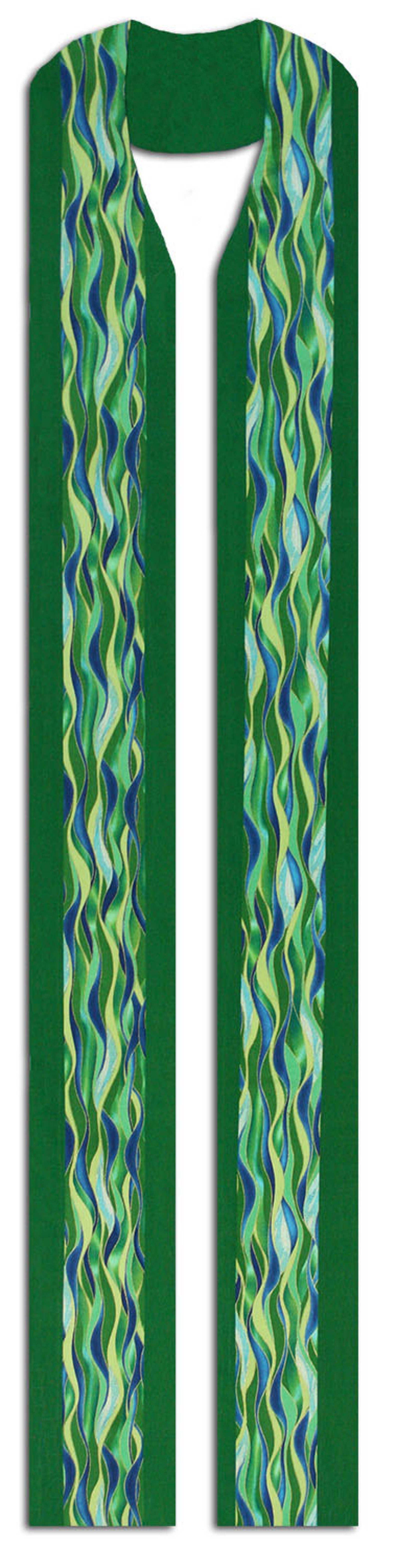 Clergy Stole Green Clergy Stole Ordinary Time Clergy Stole - Etsy