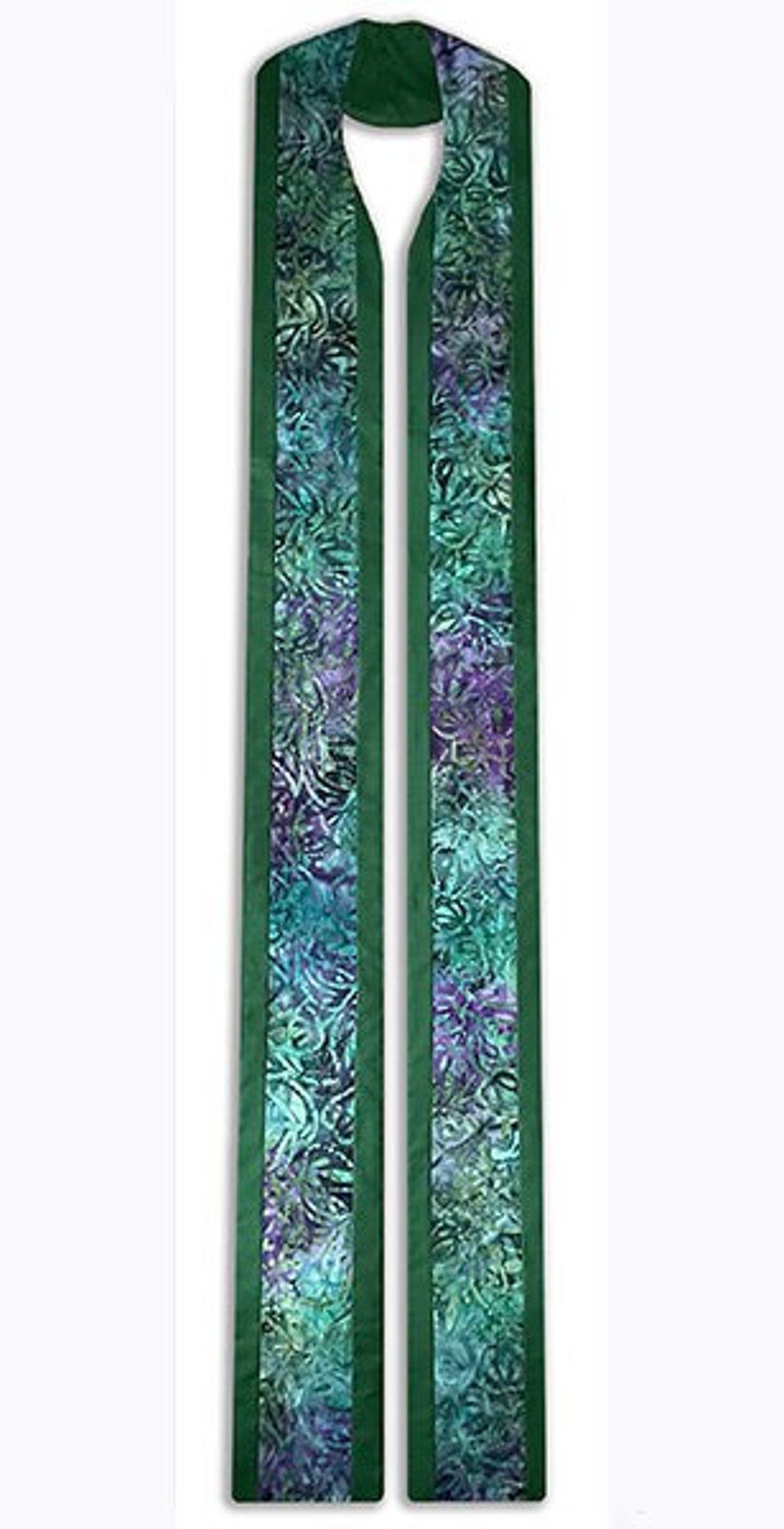 Clergy Stole, Green Clergy Stole, Ordinary Time Clergy Stole, Eve ...