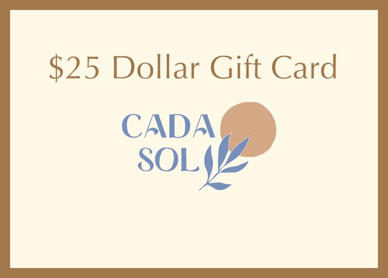 25 DOLLAR GIFT CARD | Etsy
