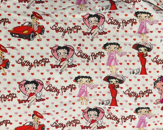By the Half Yard-100% Cotton Betty Boop Fabric - Etsy
