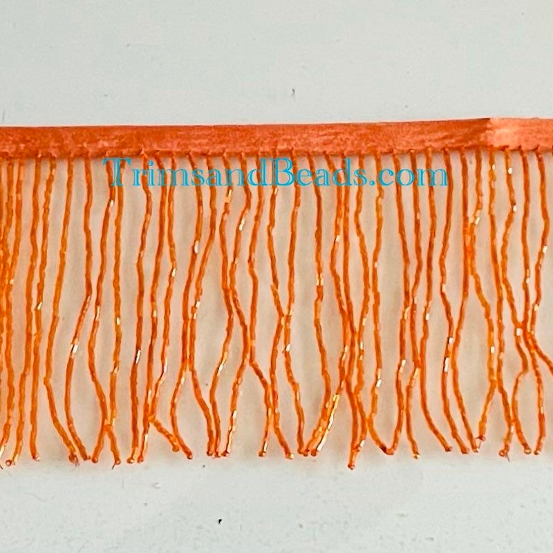Yellow Bugle Bead Fringe - Etsy