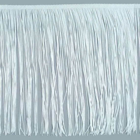 By the Yard-12 White CHAINETTE Fabric Fringe Lampshade - Etsy