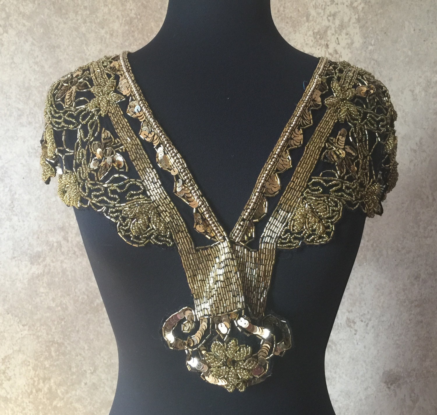 Sequin Glass Beaded & Sequin Wrap Lace Collar Shoulder Shrug Shawl ...