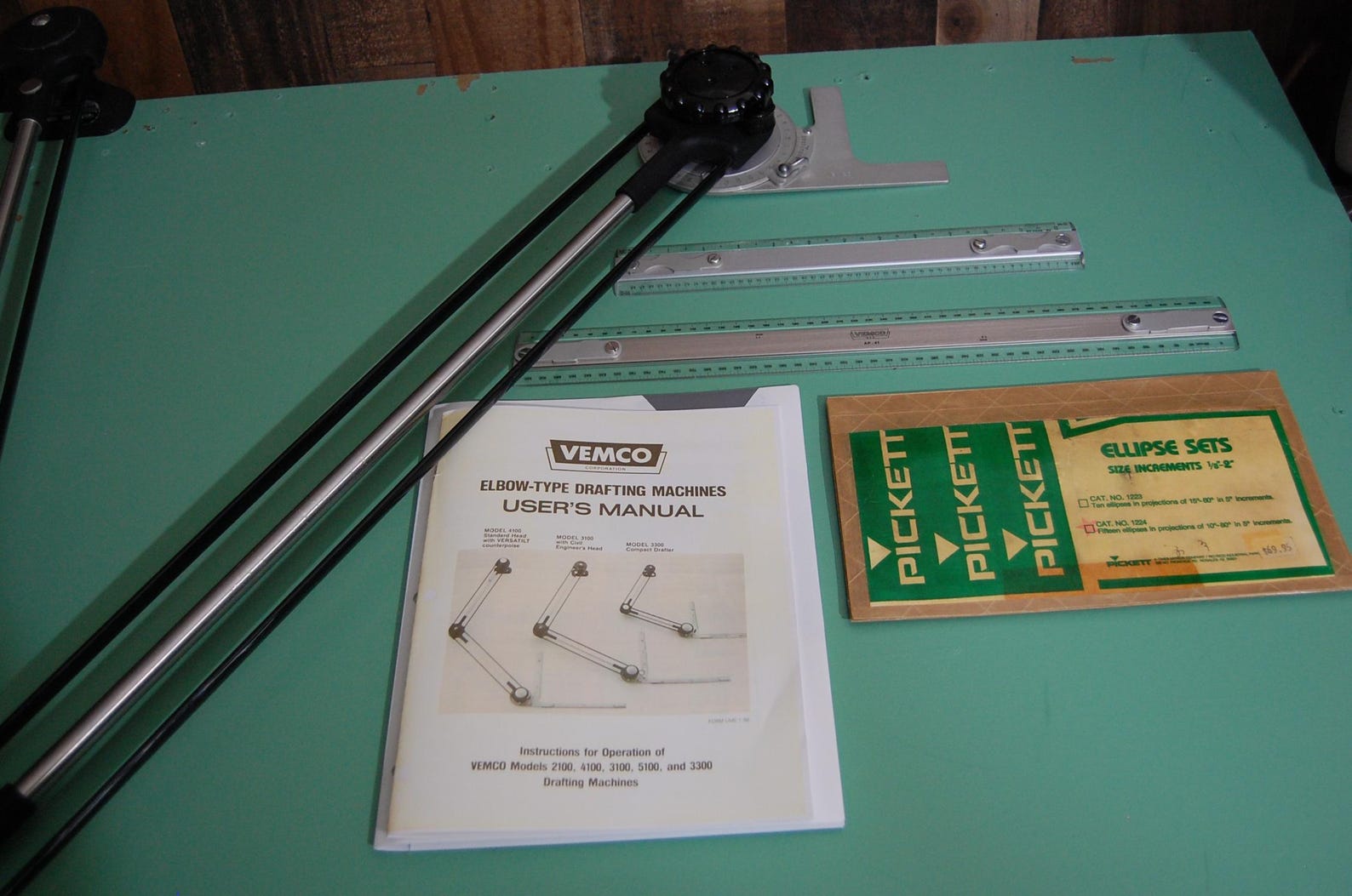 Vintage Drafting Machine, Vemco Right Hand Machine, Full Size, Restored ...