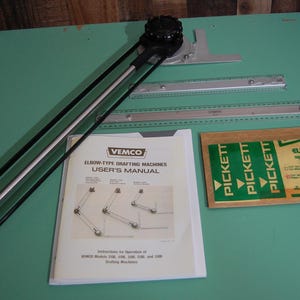 Vintage Drafting Machine, Vemco Right Hand Machine, Full Size, Restored ...